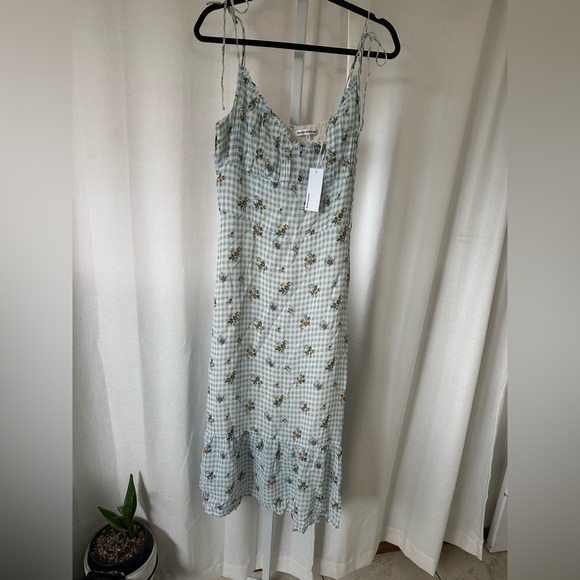 Reformation | Dresses | Reformation Embry Alfresco Gimham Floral Print ...